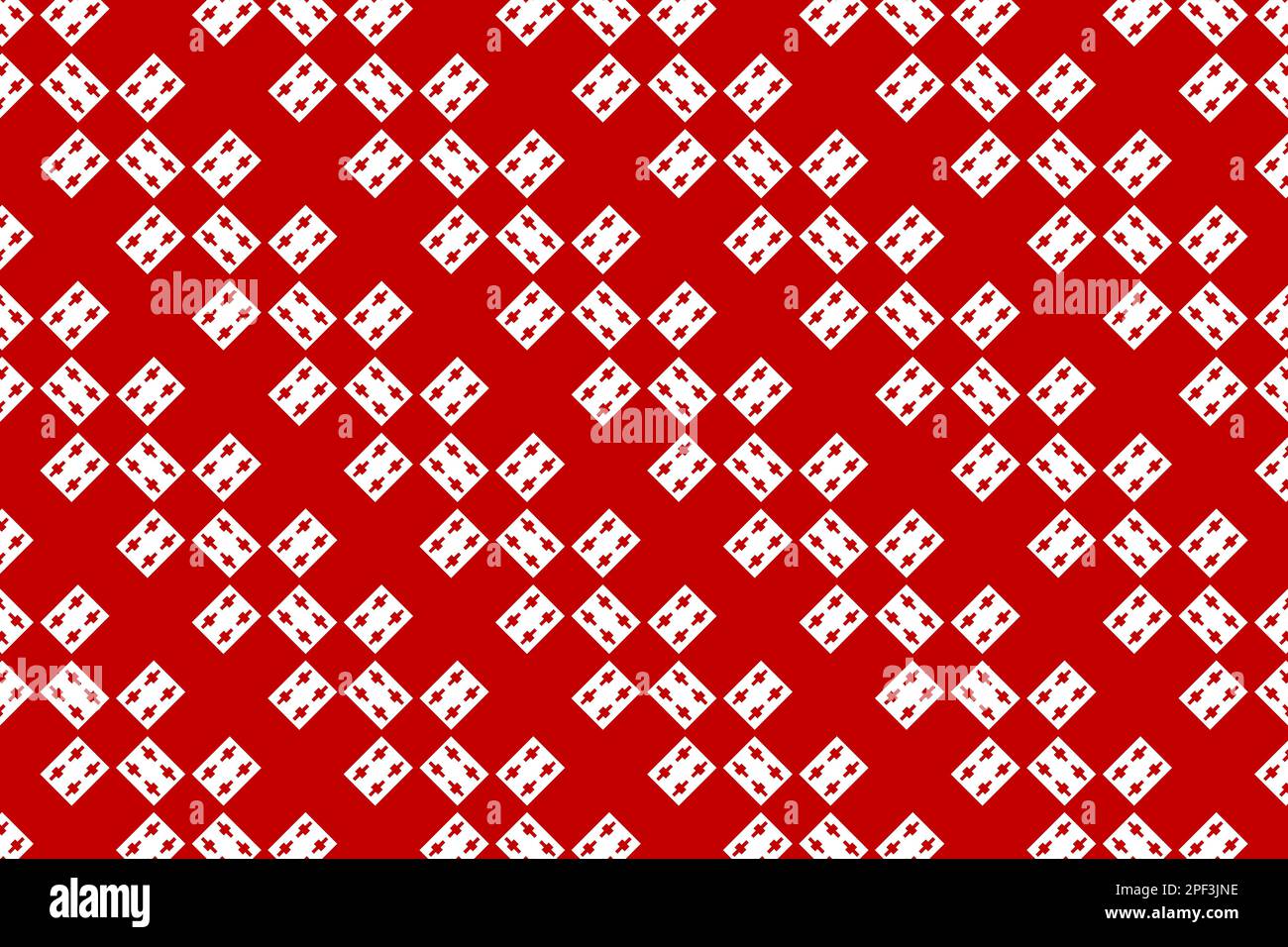 Geometric pattern in the colors of the national flag of Tonga. The ...