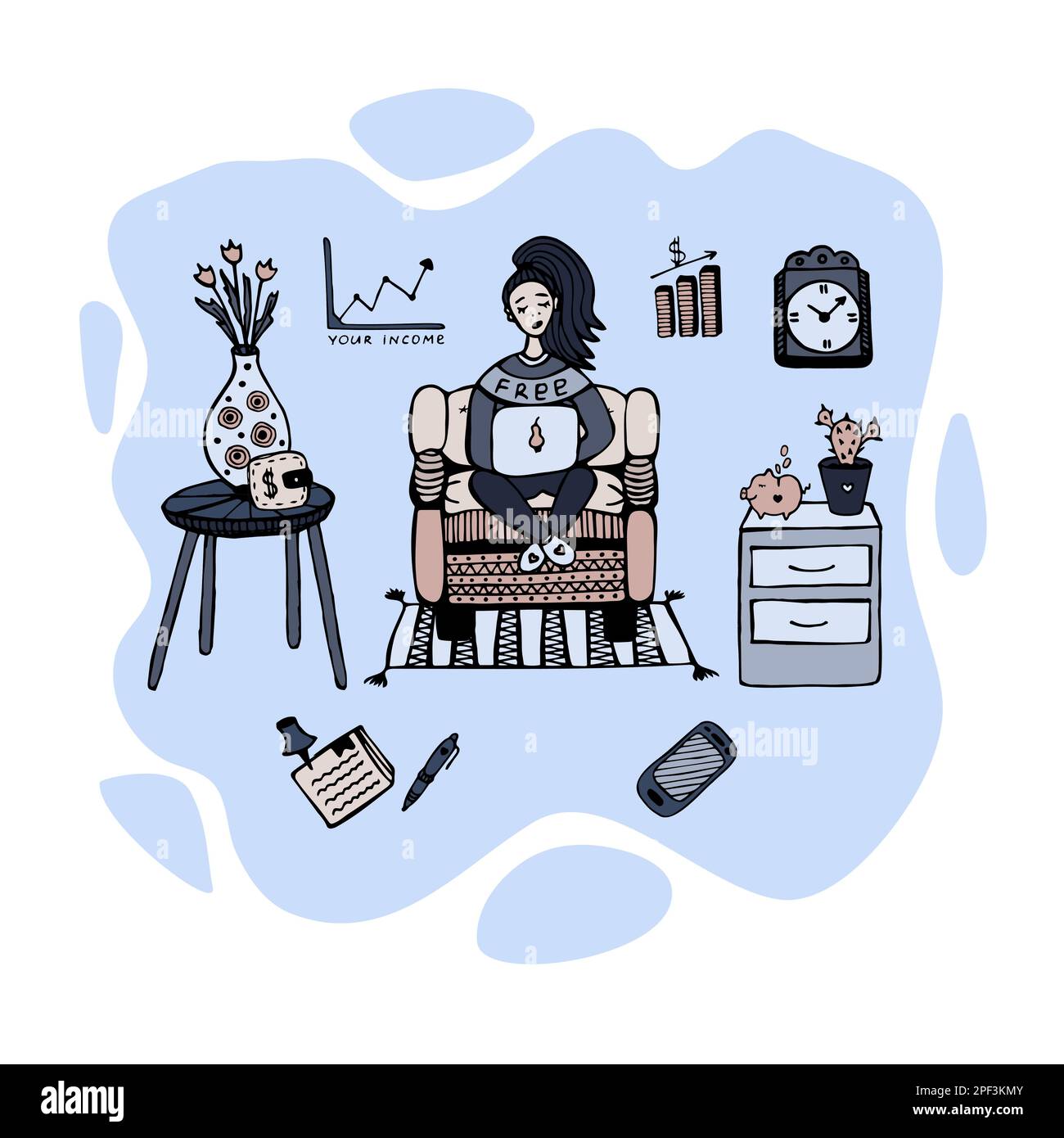 Programmer cartoon illustration Cut Out Stock Images & Pictures - Alamy