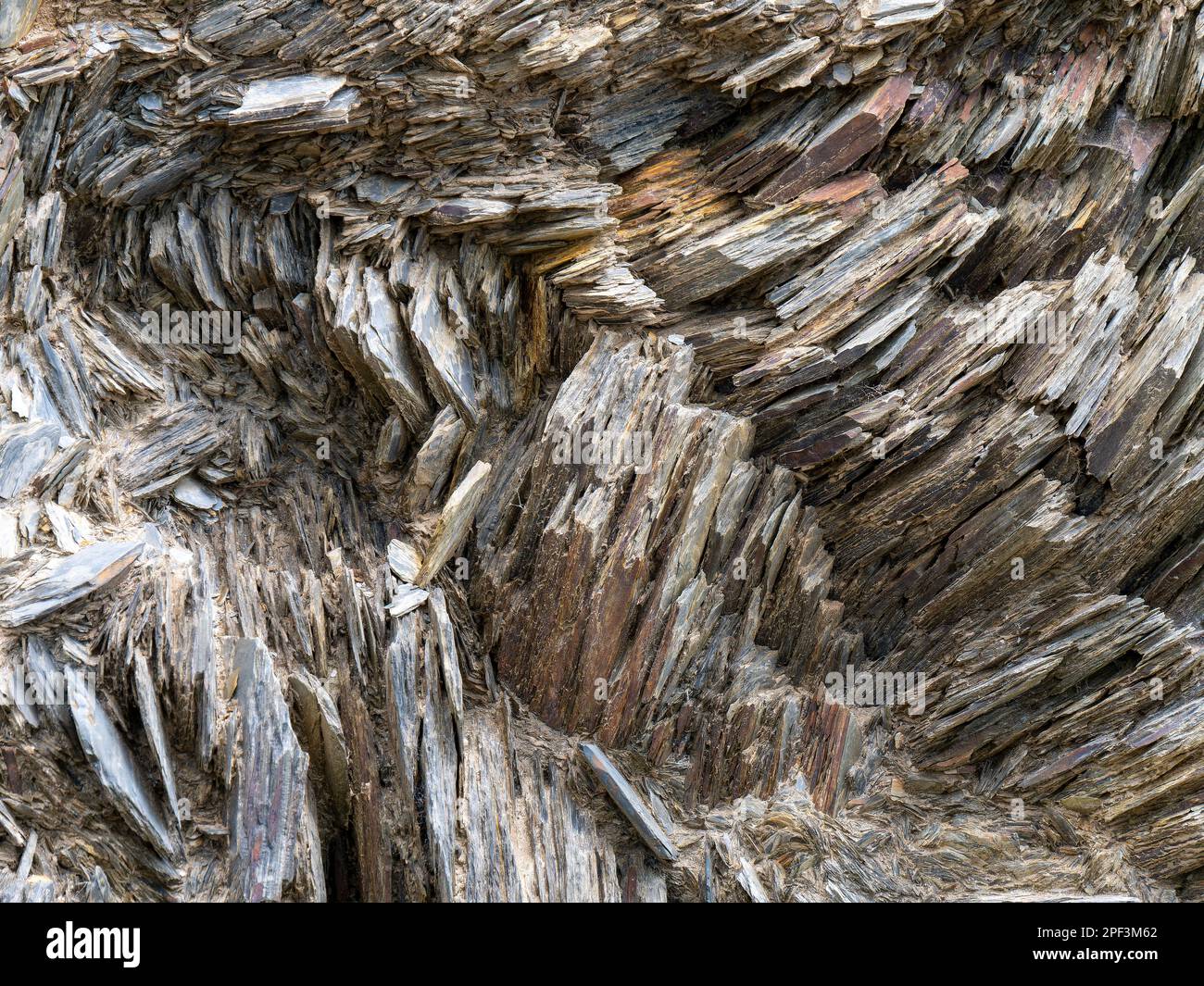 Stone layers close-up, stone background. Compressed rock layers ...