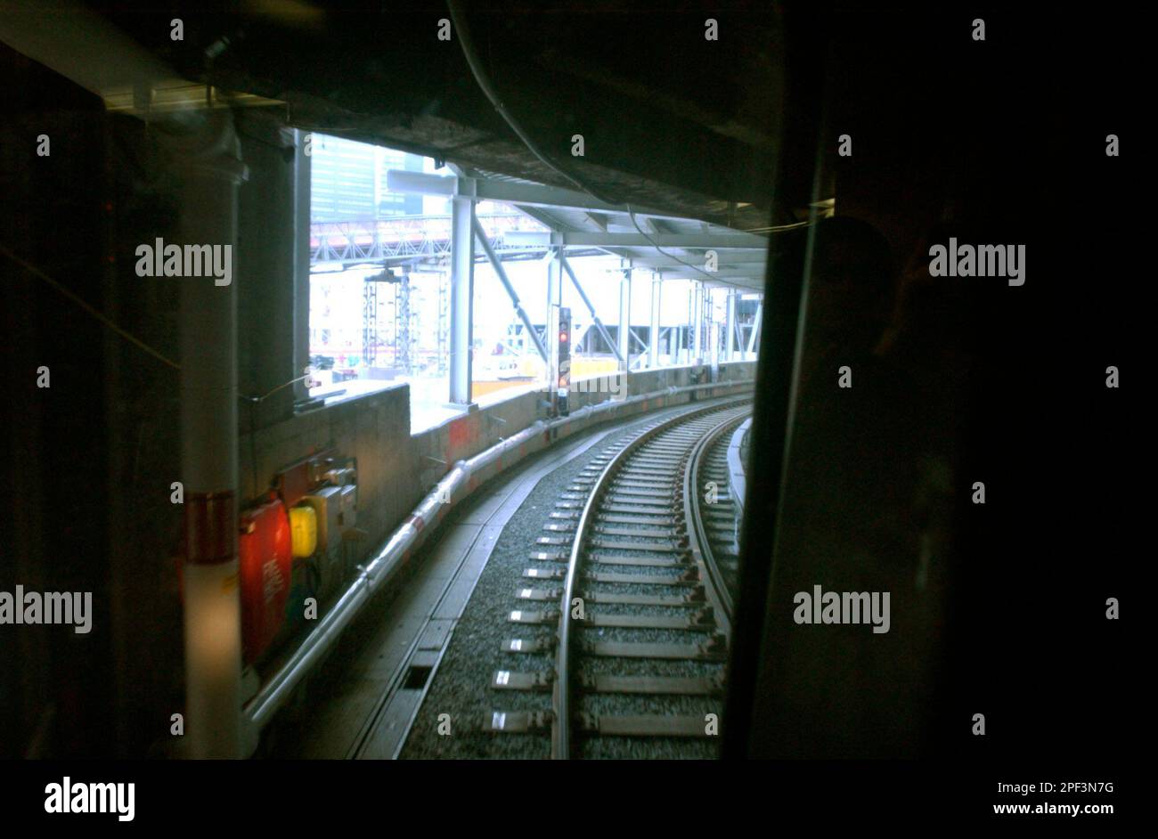 The first PATH commuter train to return to the World Trade Center ...