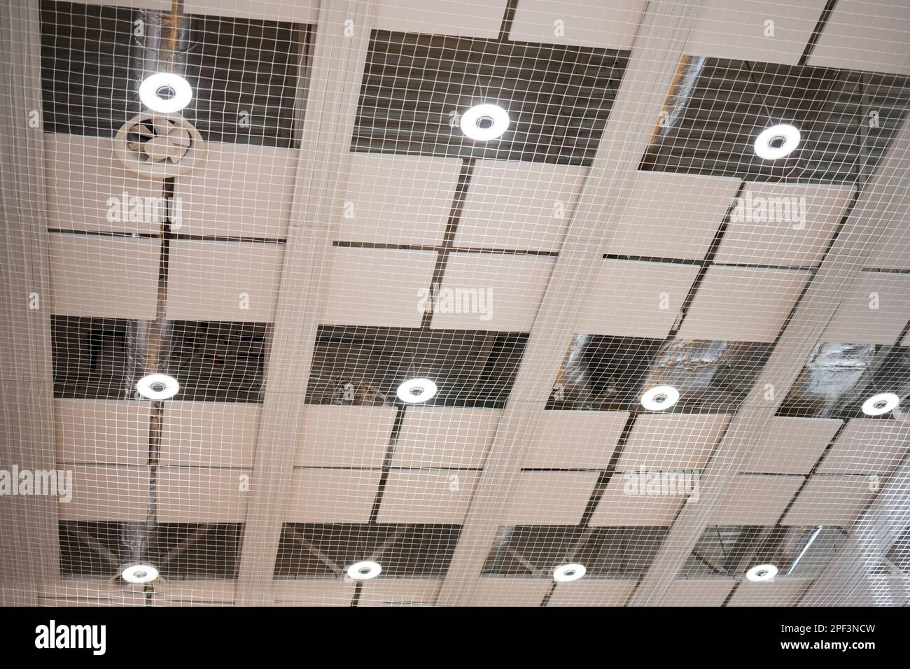 View of an arena lights at indoor stadium Stock Photo - Alamy