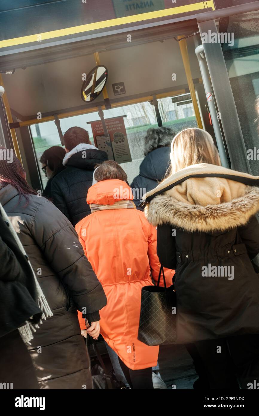 Boarding public bus transportation hi-res stock photography and images ...