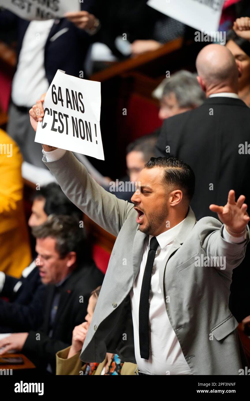 Paris, Paris, France. 16th Mar, 2023. SEBASTIEN DELOGU Member of ...