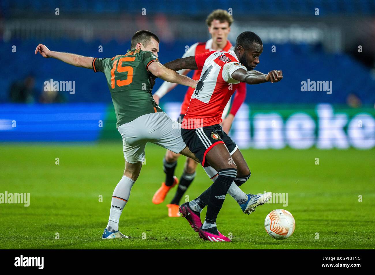 Rotterdam - Bogdan Mykhaylichenko of Shakhtar Donetsk, Lutsharel ...