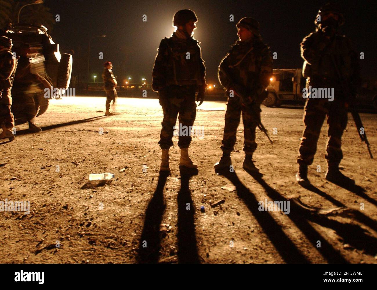 Italian soldiers of the 151st Sassari Brigade patrol the streets of the ...