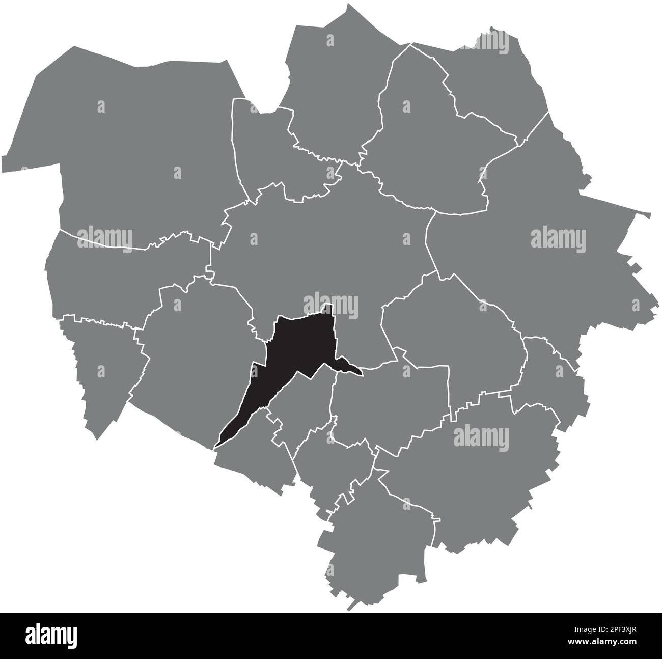 Mons map Cut Out Stock Images & Pictures - Alamy