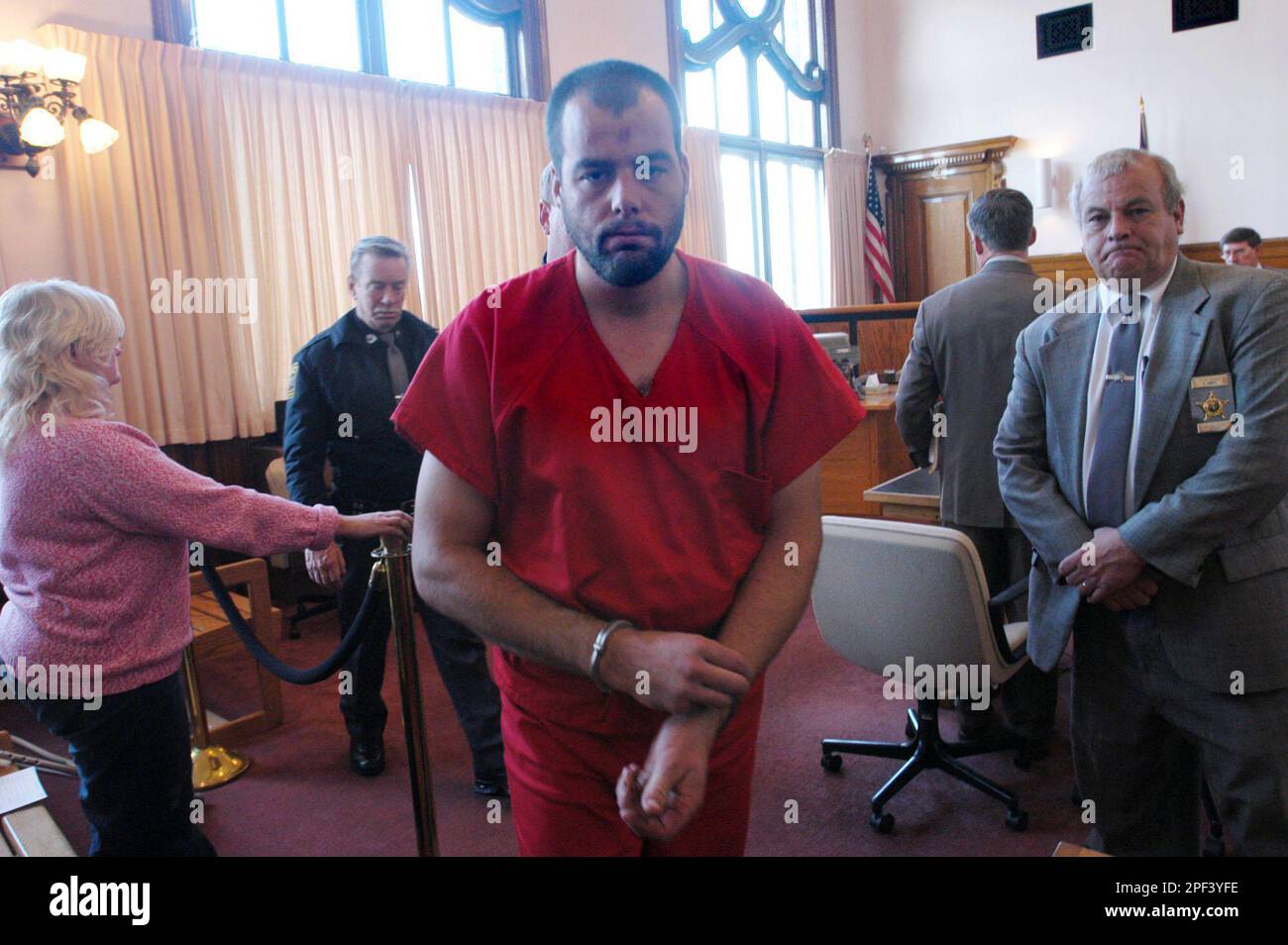 Darcy Petit, of Newport, Vt., leaves Vermont District Court in Newport ...