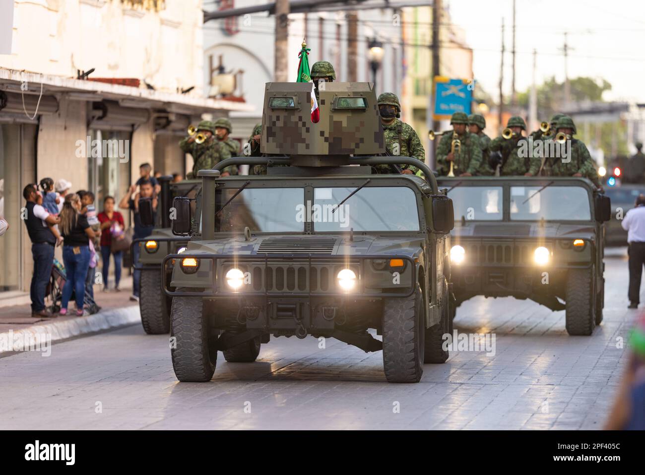 Matamoros, Tamaulipas, Mexico - September 16, 2022: Desfile 16 de ...