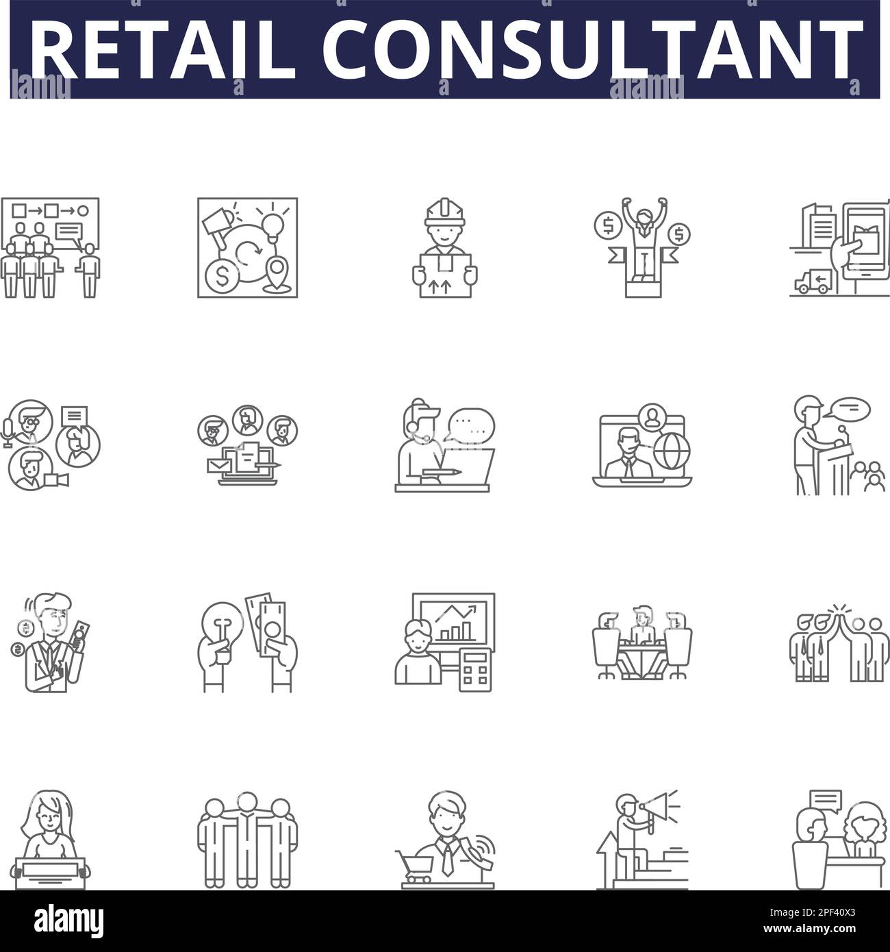 Retail sales training Stock Vector Images - Alamy