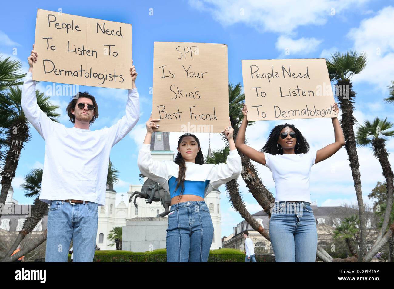 Dude With Sign, Avani Gregg, and Dudette With Sign seen in the French ...