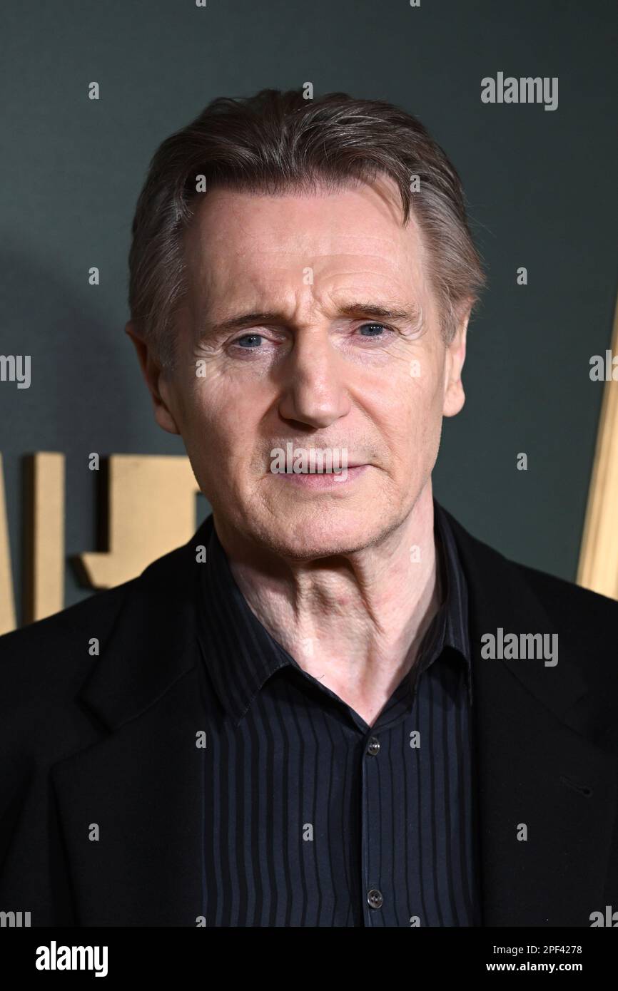 London, UK. 16th Mar, 2023. Liam Neeson attending the premiere of ...