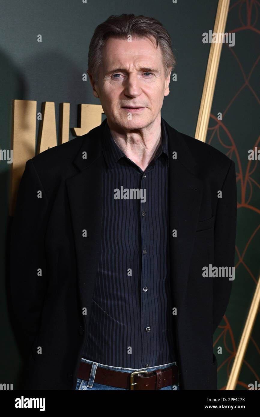 London, UK. 16th Mar, 2023. Liam Neeson attending the premiere of ...