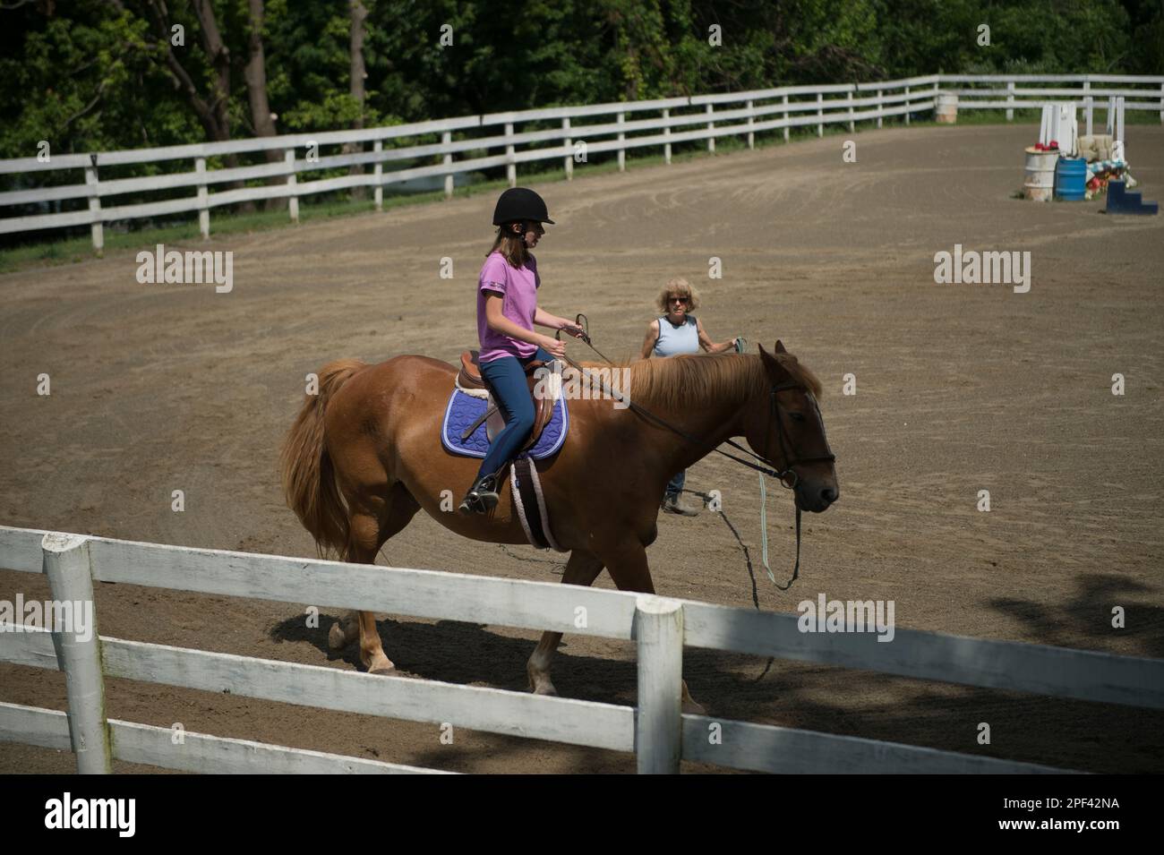 UNITED STATES - June 19, 2019: Emily Houston of Paeonian Springs gives ...