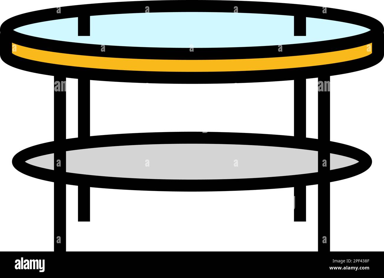 table living room color icon vector illustration Stock Vector Image ...