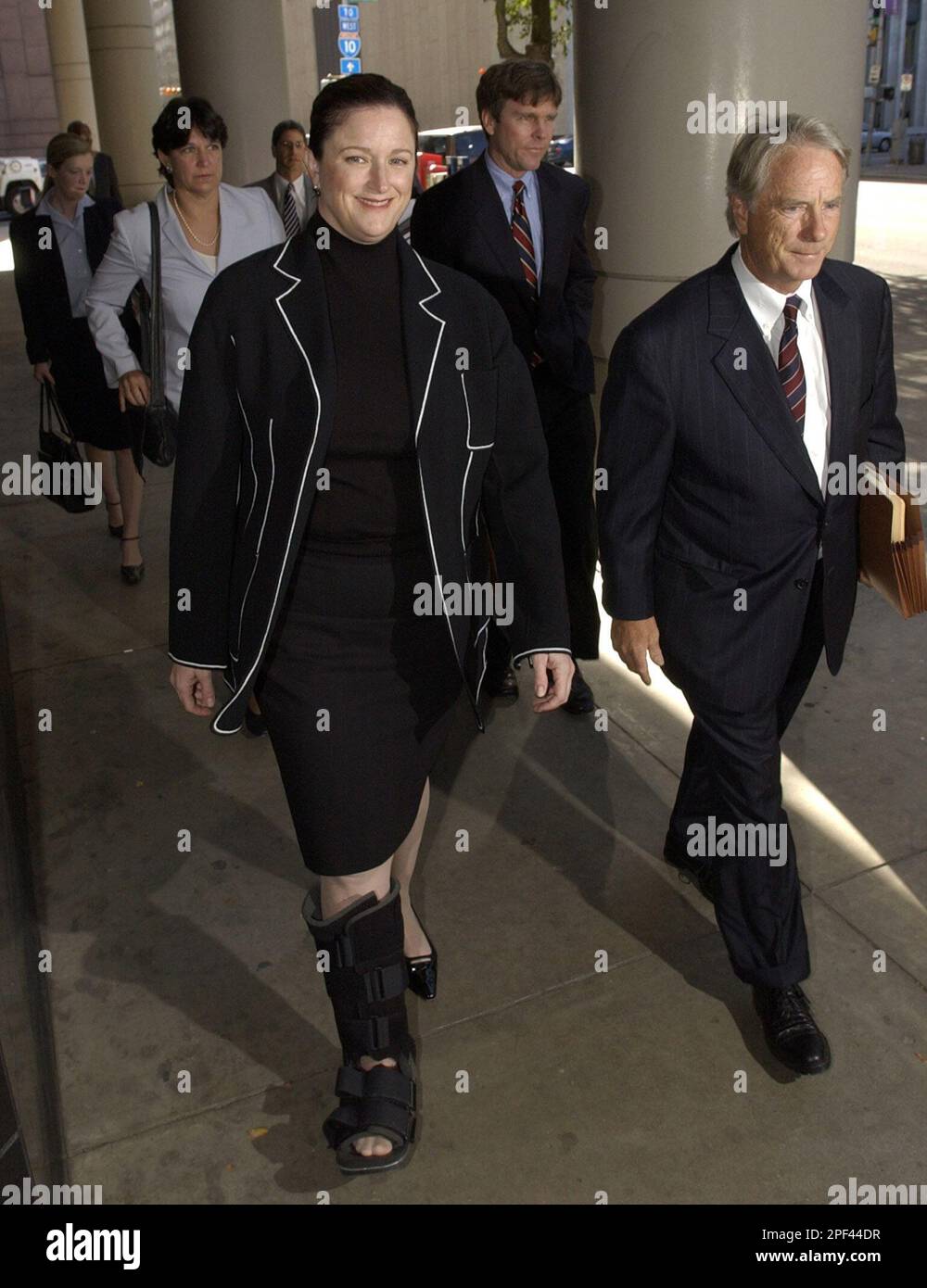 Lea Fastow, left, wife of a former Enron executive Andrew Fastow ...