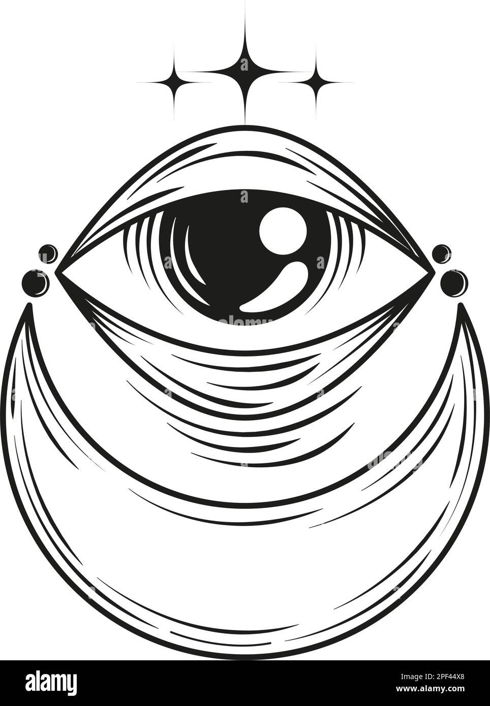 eyeball minimalist tattoo Stock Vector Image & Art - Alamy