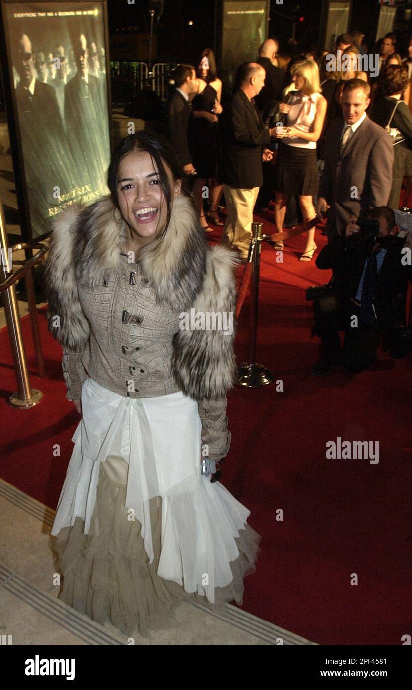 Actress Michelle Rodriguez arrives at the world premiere of the film ...
