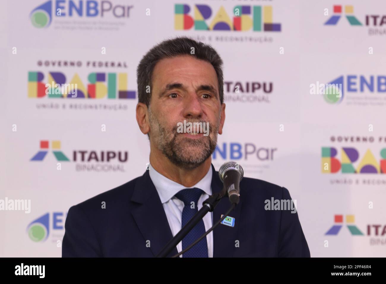 FOZ DO IGUAÇU, PR - 16.03.2023: POSSE ENIO VERRI ITAIPU - President ...