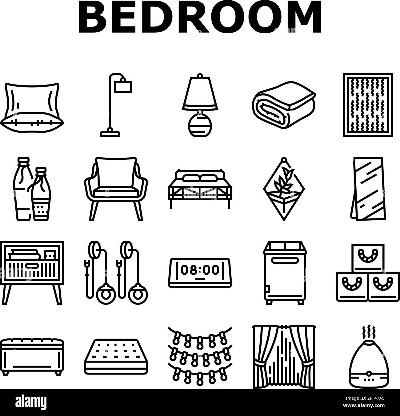 Hotel room mock set up Stock Vector Images - Alamy
