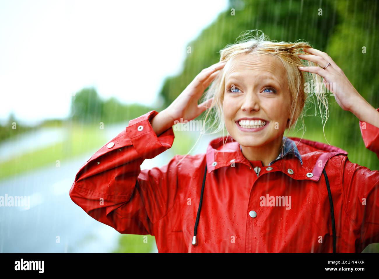 Some people feel the rain, others just get wet Stock Photo - Alamy