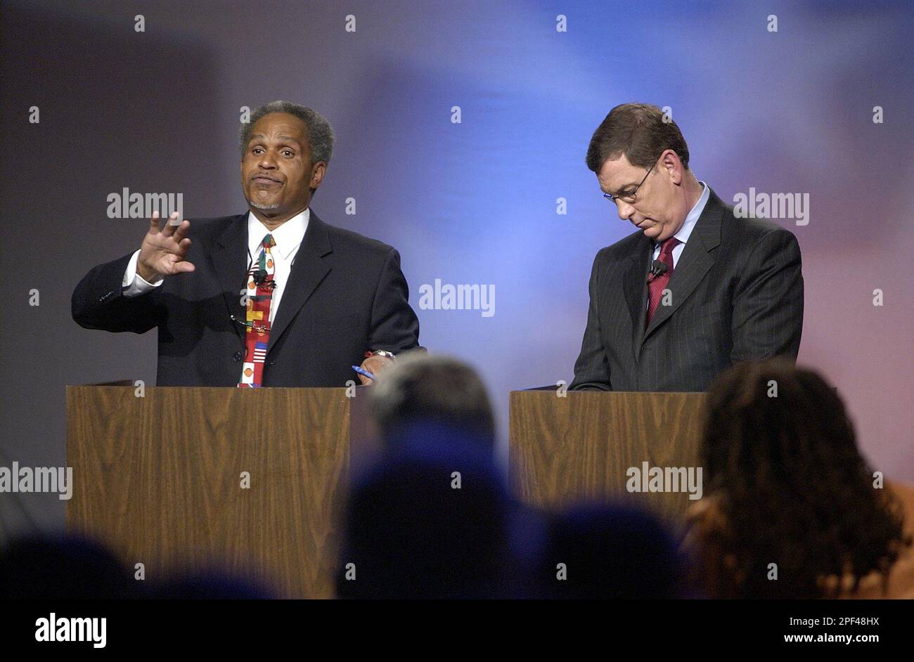 Philadelphia Mayor John Street, left, and Republican mayoral candidate ...