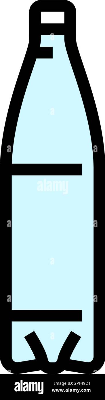 container water plastic bottle color icon vector illustration Stock ...