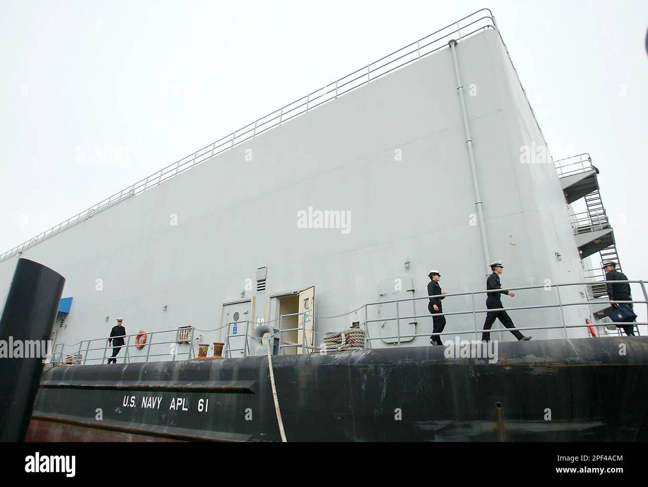 Freshman cadets board a Navy barge on the United States Naval Academy ...