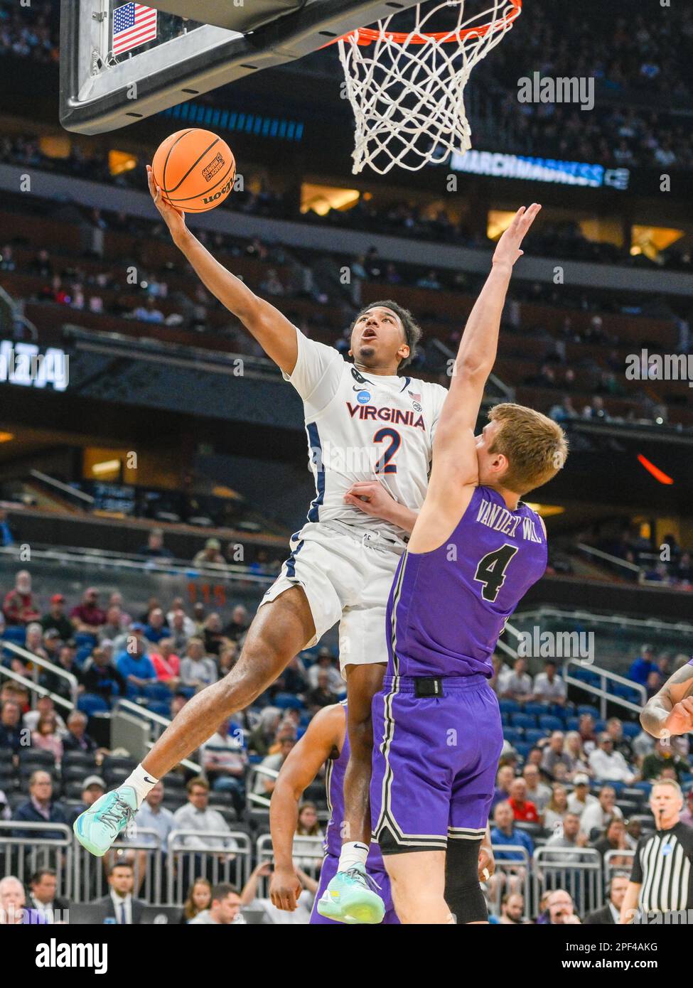 Orlando, FL, USA. 16th Mar, 2023. Virginia Cavaliers guard Reece ...