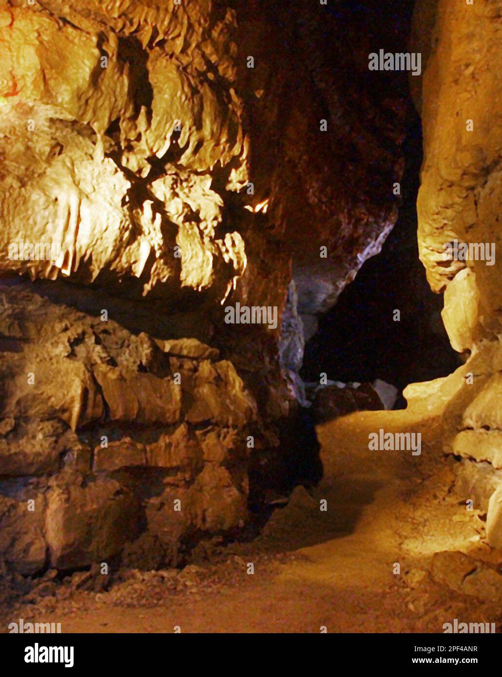 Spring Valley Caverns, the largest of John Ackerman's caves, was ...