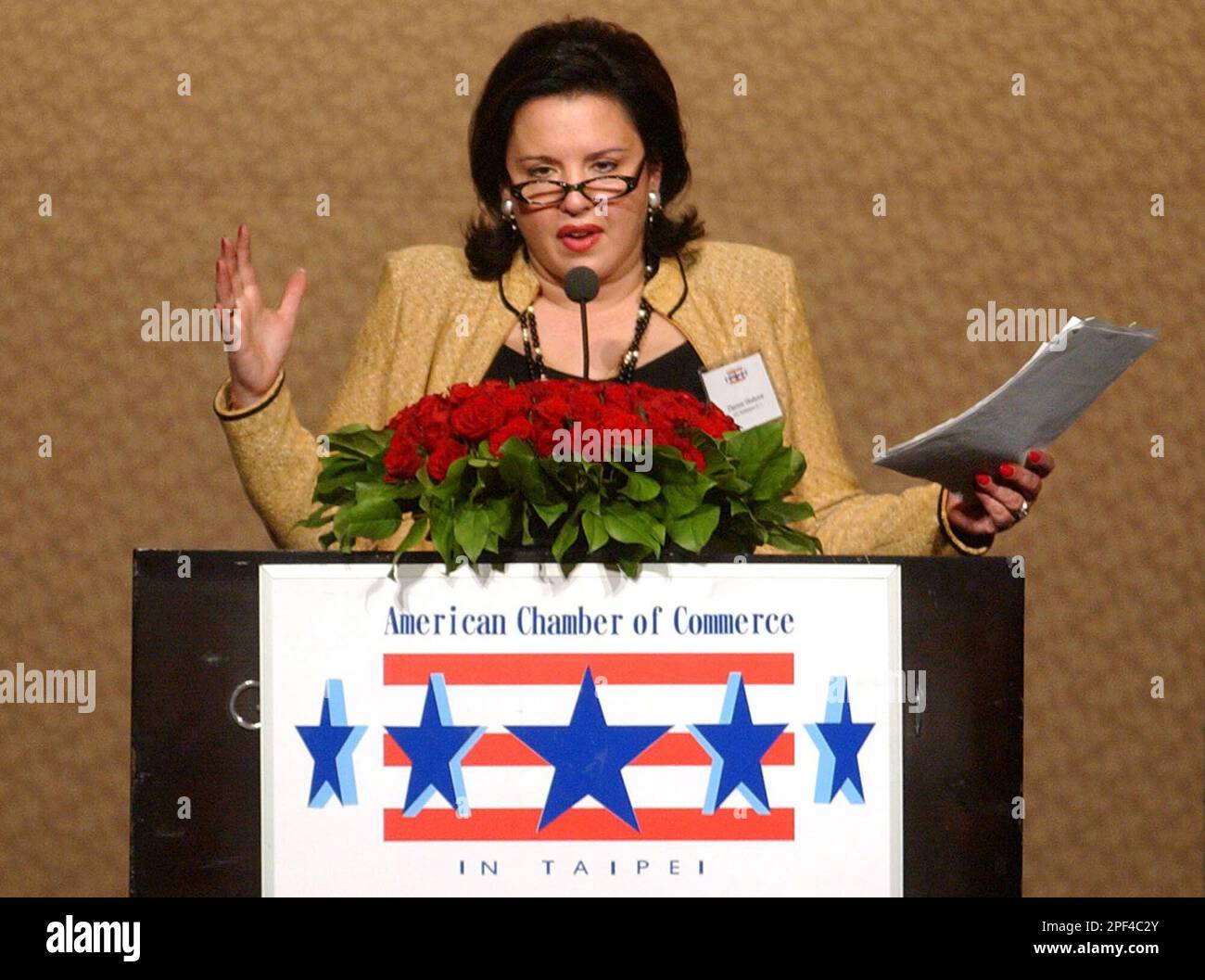 Therese Shaheen, managing director of the American Institute in Taiwan ...