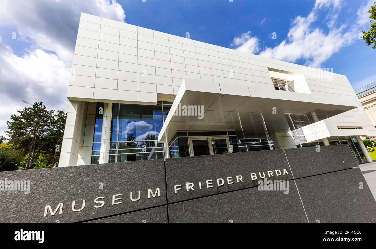 Museum Frieder Burda, exterior view, architecture Richard Meier, art museum in Baden-Baden ...