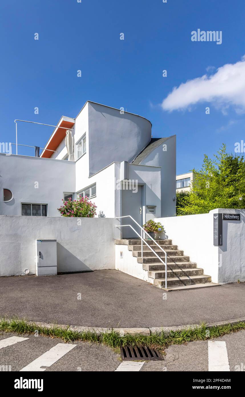 House by architect Hans Scharoun, exterior view, Weissenhofsiedlung ...