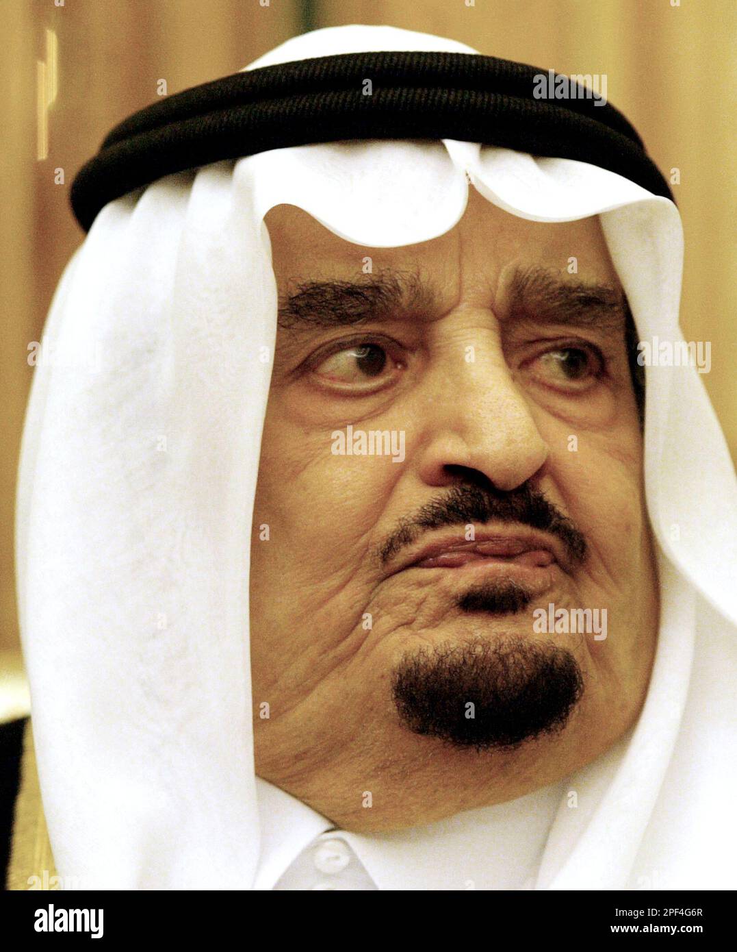 Saudi Arabian King Fahd photographed during an audience for German ...