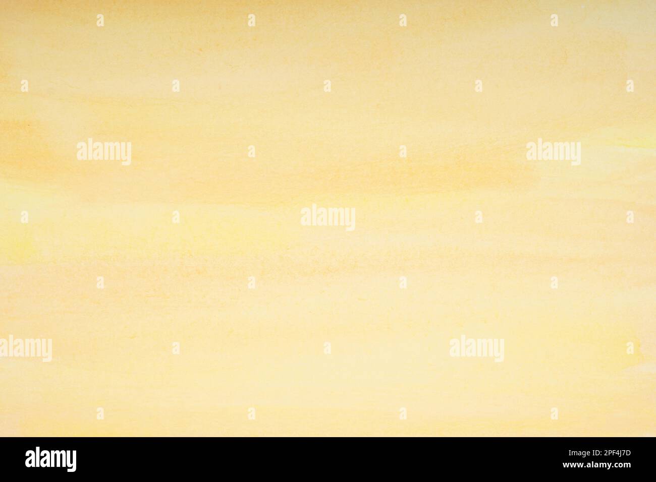 yellow watercolor background with visible brushstrokes and paper texture Stock Photo - Alamy