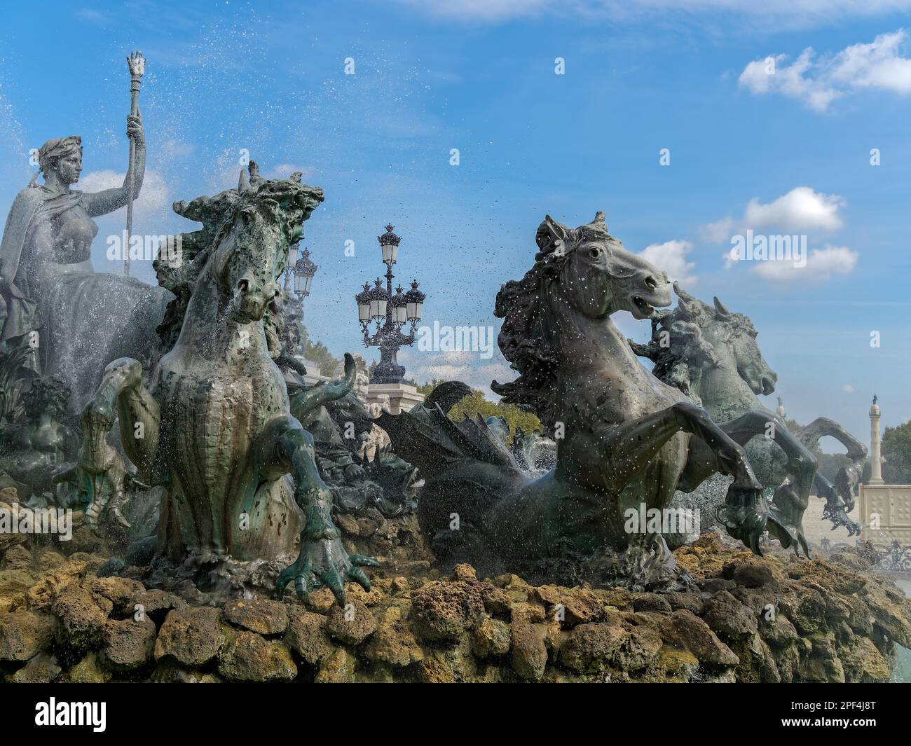 Monument to the Girondins in Place des Quincones Bordeaux Stock Photo ...
