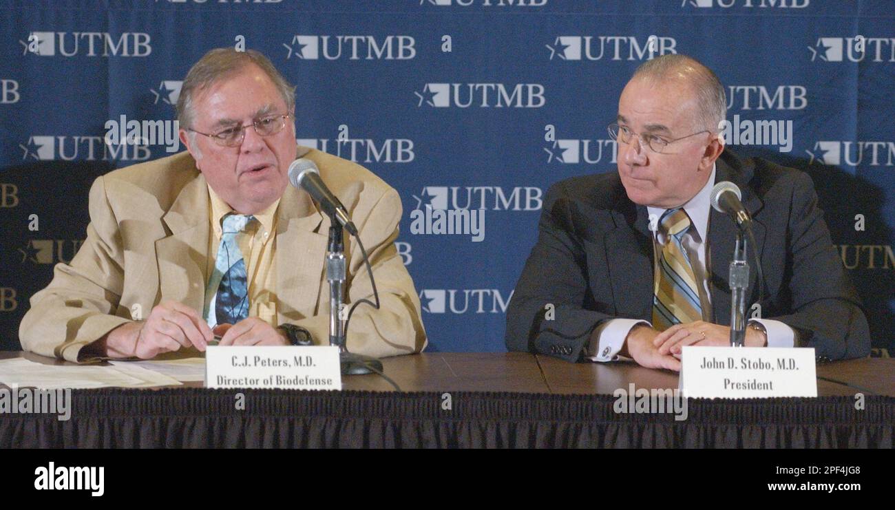 The University of Texas Medical Branch (UTMB) Director of Biodefense, C ...