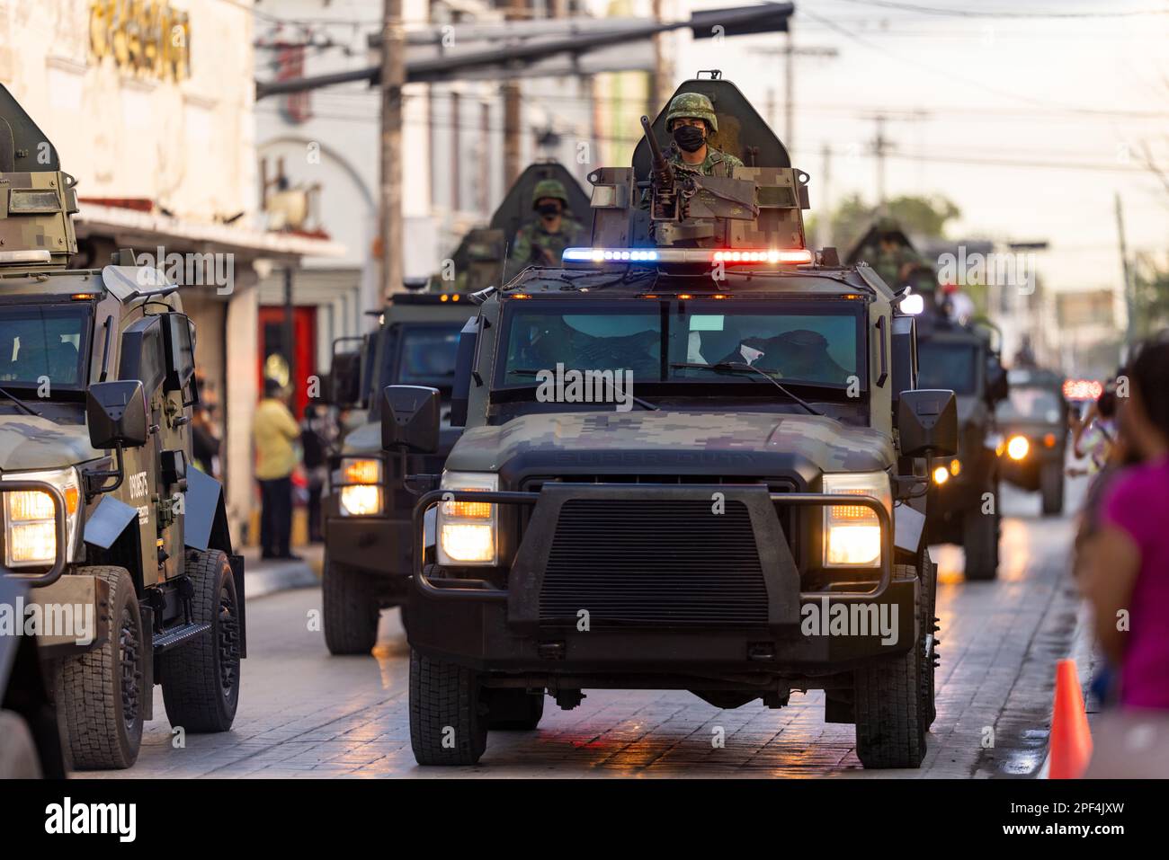 Matamoros, Tamaulipas, Mexico - September 16, 2022: Desfile 16 de ...