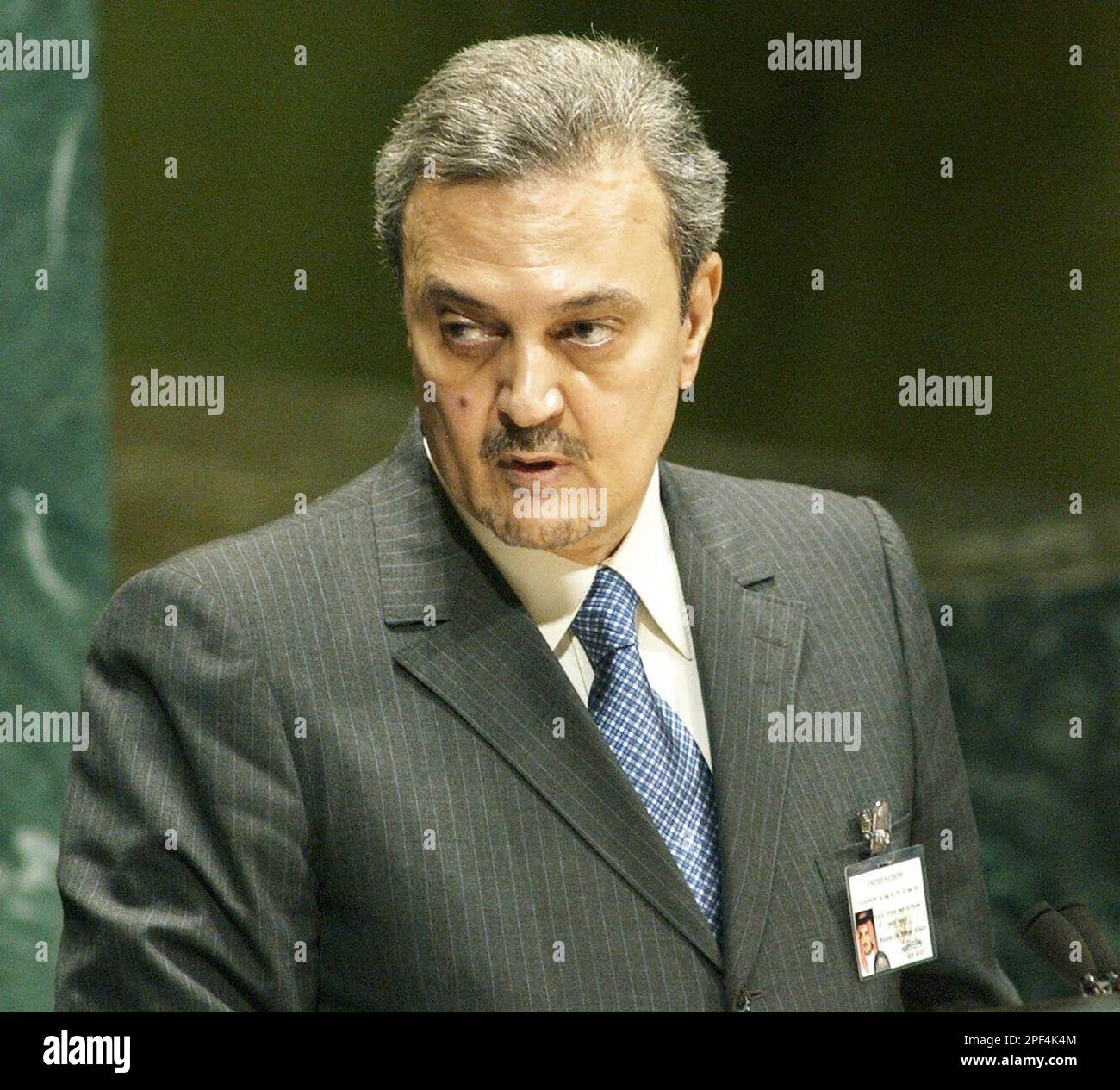 Prince Saud Al-Faisal, Minister for Foreign Affairs of Saudi Arabia ...
