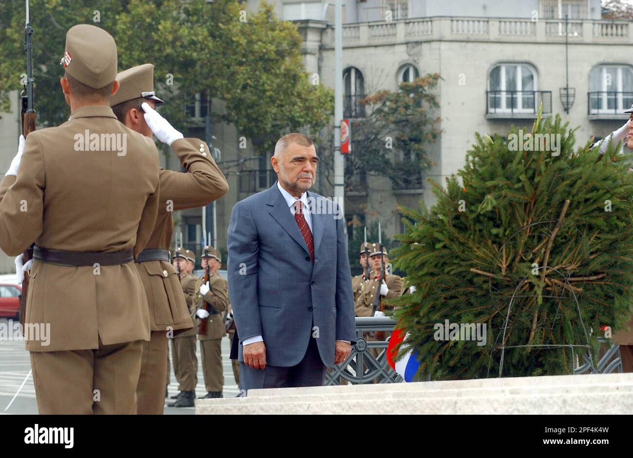 Staying on a three-day official visit Croatian President Stjepan Mesic ...