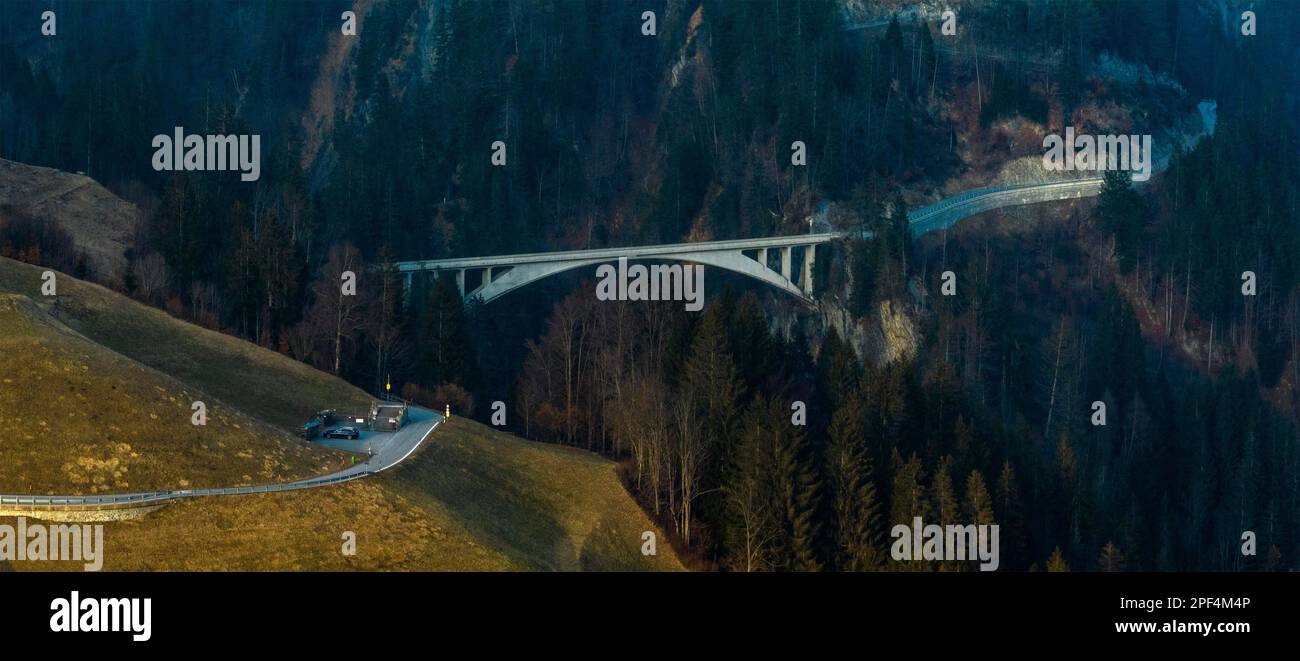 Salginatobel Bridge, educational object 1930s reinforced concrete ...