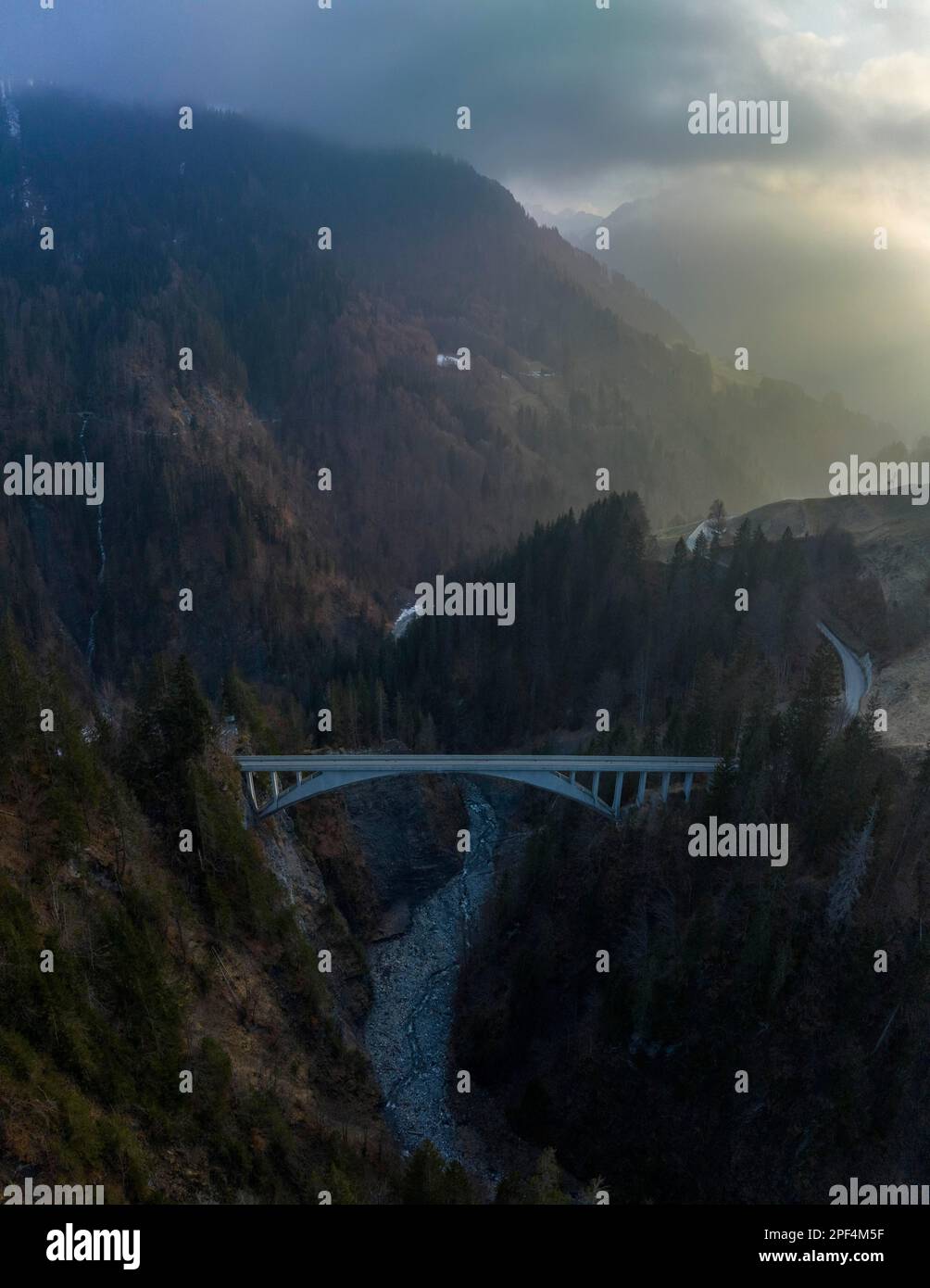Salginatobel Bridge, educational object 1930s reinforced concrete ...