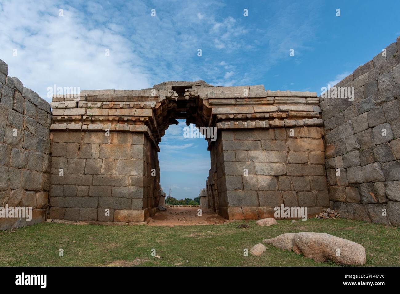 Bhimas Gate in Hampi is one of the massive gateways of the fortified ...