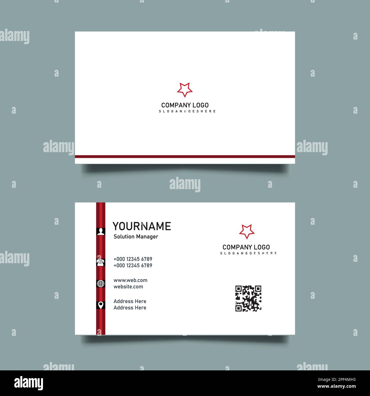 modern Business card vector background Stock Vector Image & Art - Alamy