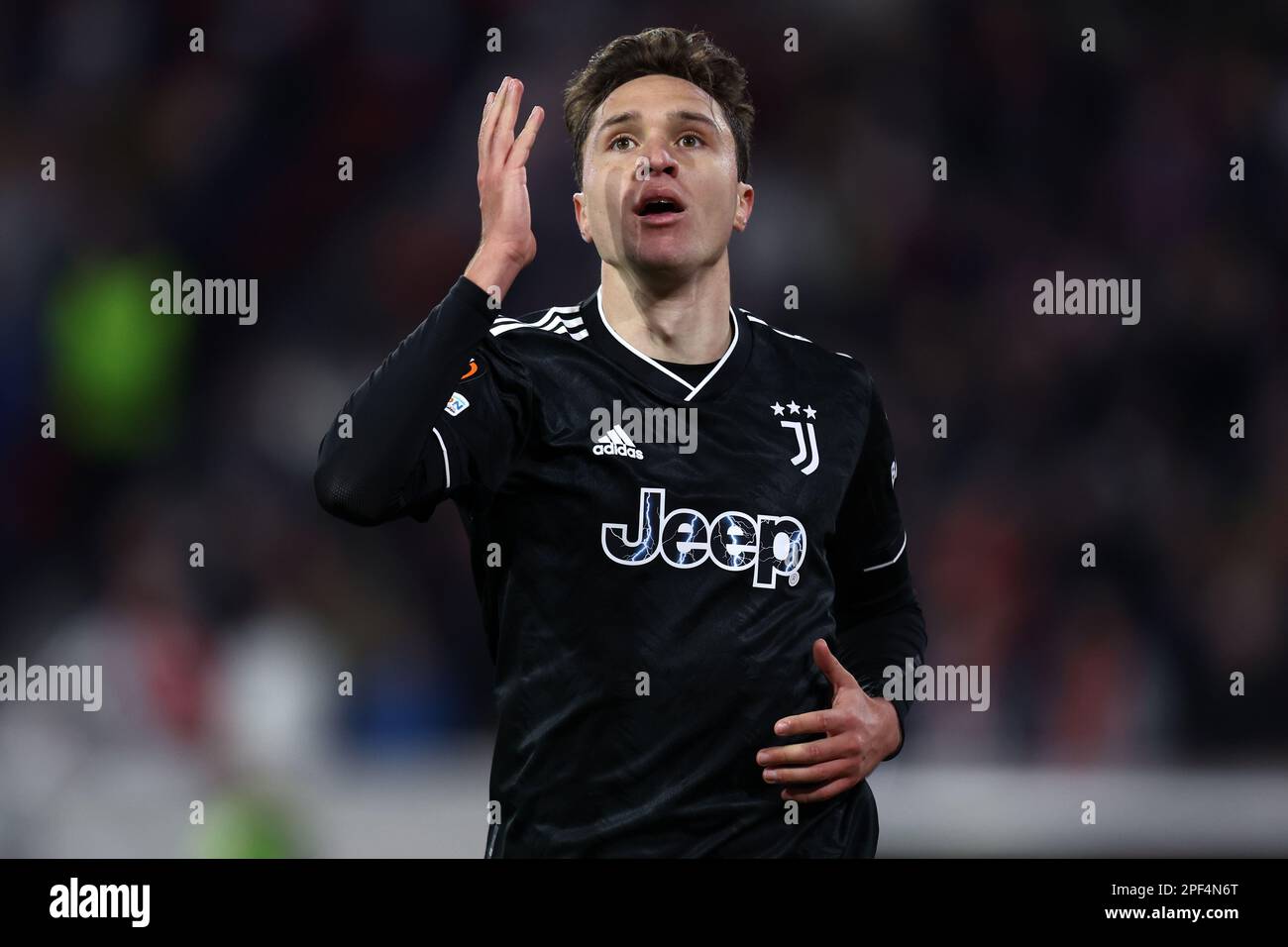 Federico Chiesa of Juventus Fc celebrates after scoring his team's ...