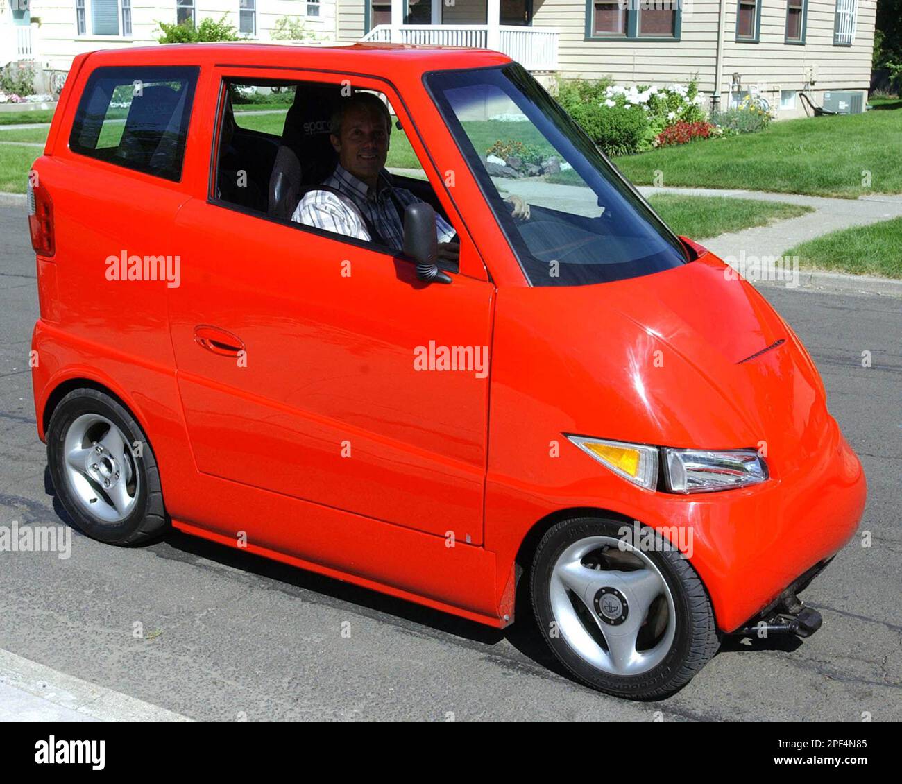 Rick Woodbury, 54, inventor and designer of the "Tango," sits behind ...