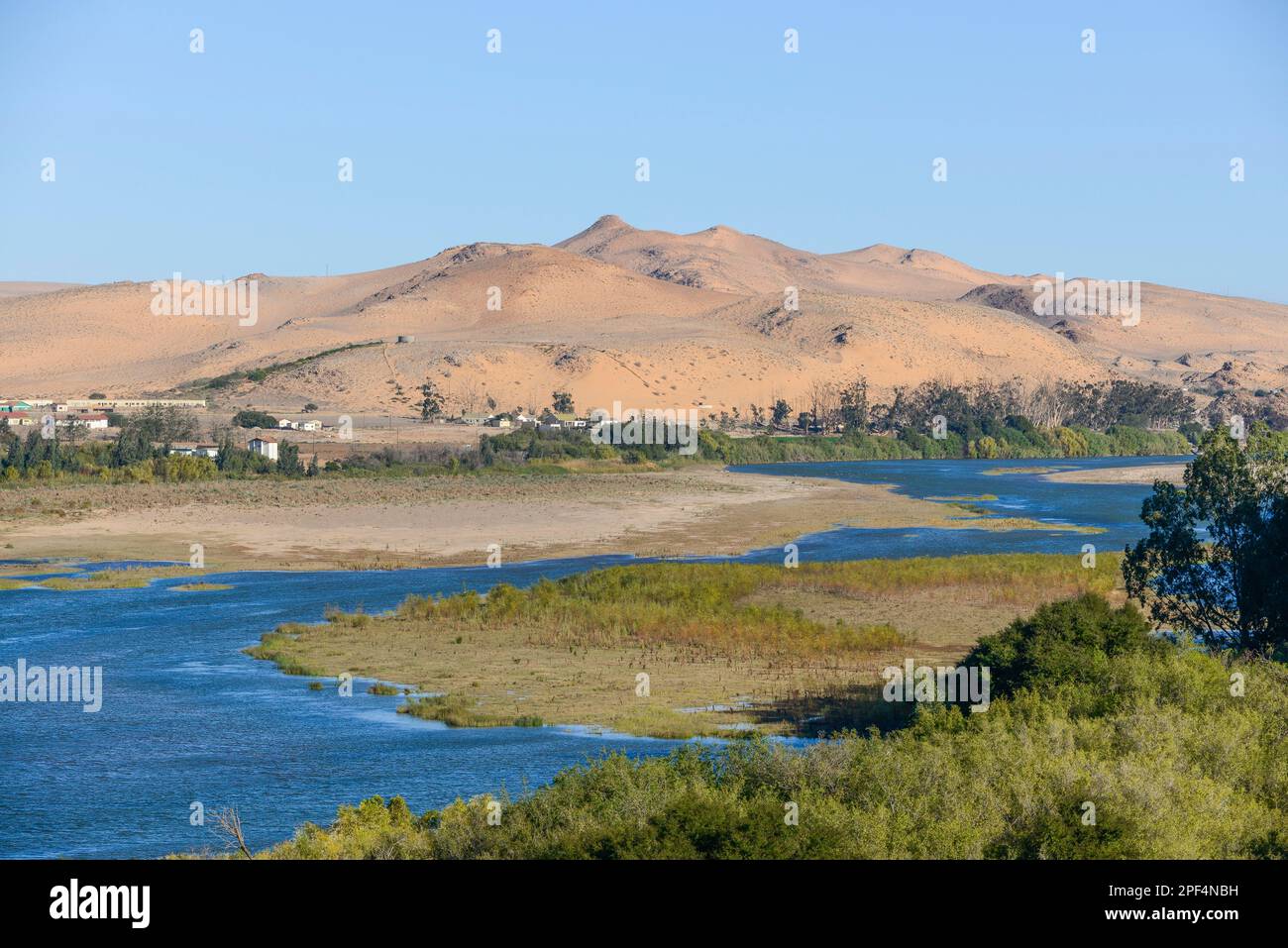 Orange River, also known as the Orange River, on the border between Namibia and South Africa ...