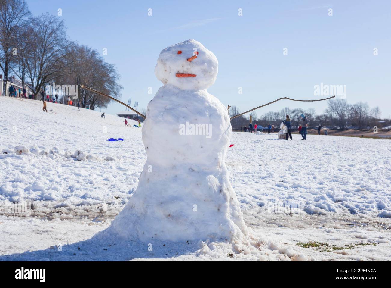 Snowman, Bremen, Germany Stock Photo - Alamy