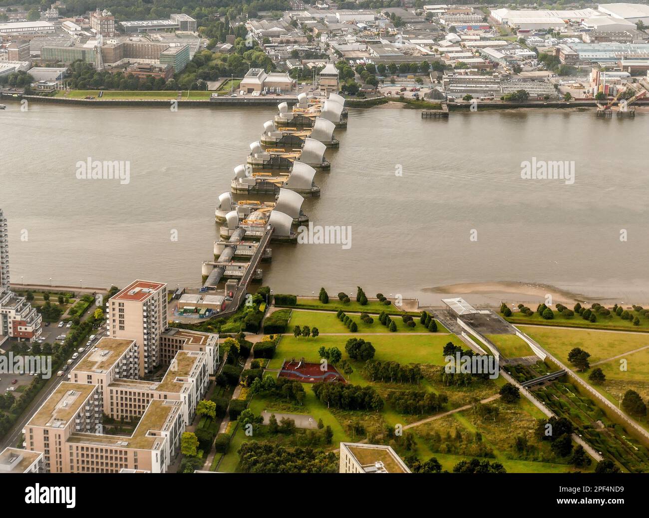 River Thames barrier near Woolwich Stock Photo - Alamy