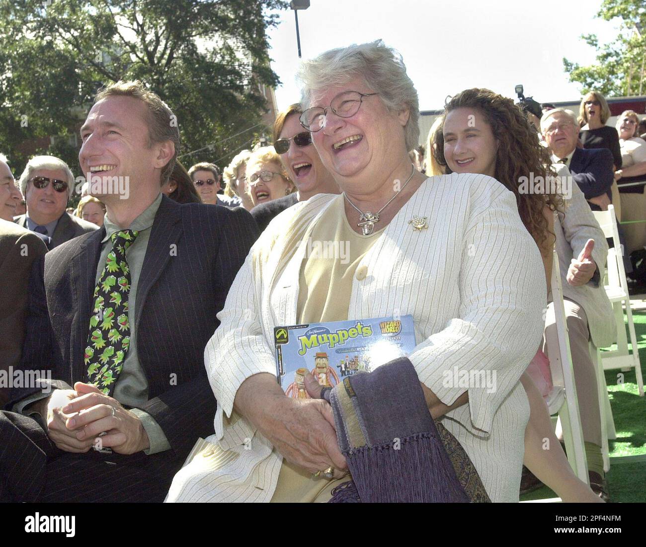 Jane Henson, wife of the late puppet creator Jim Henson, enjoys a good ...