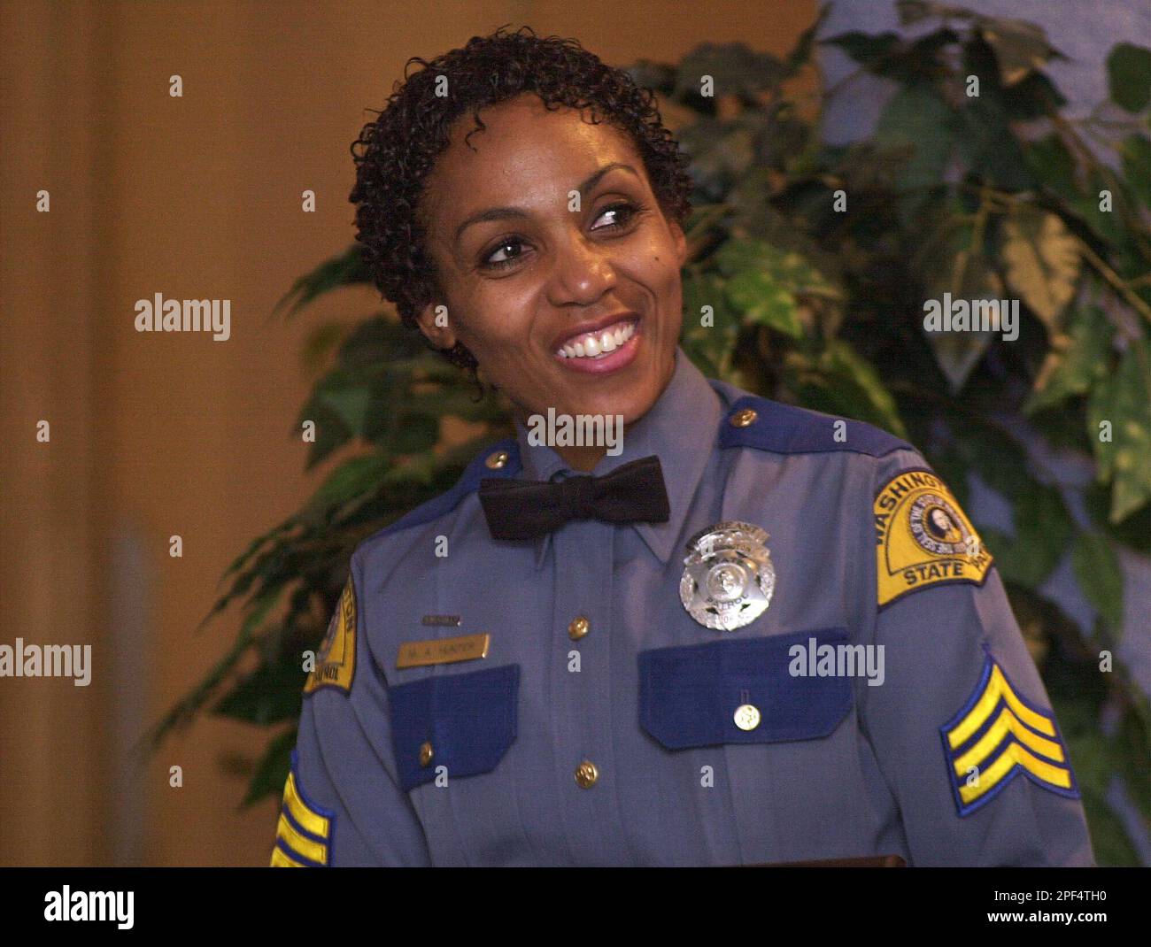 Monica Hunter is shown during a ceremony where she was promoted to ...